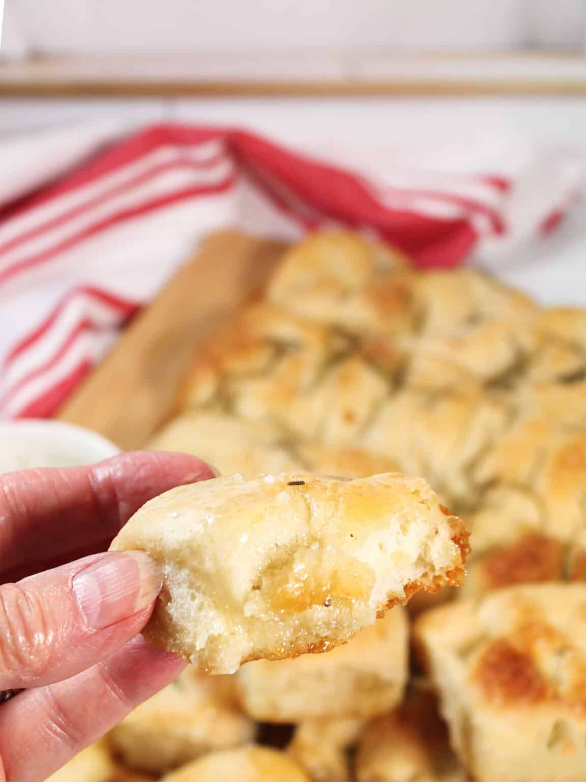 Easy Focaccia Bread From Frozen Rolls