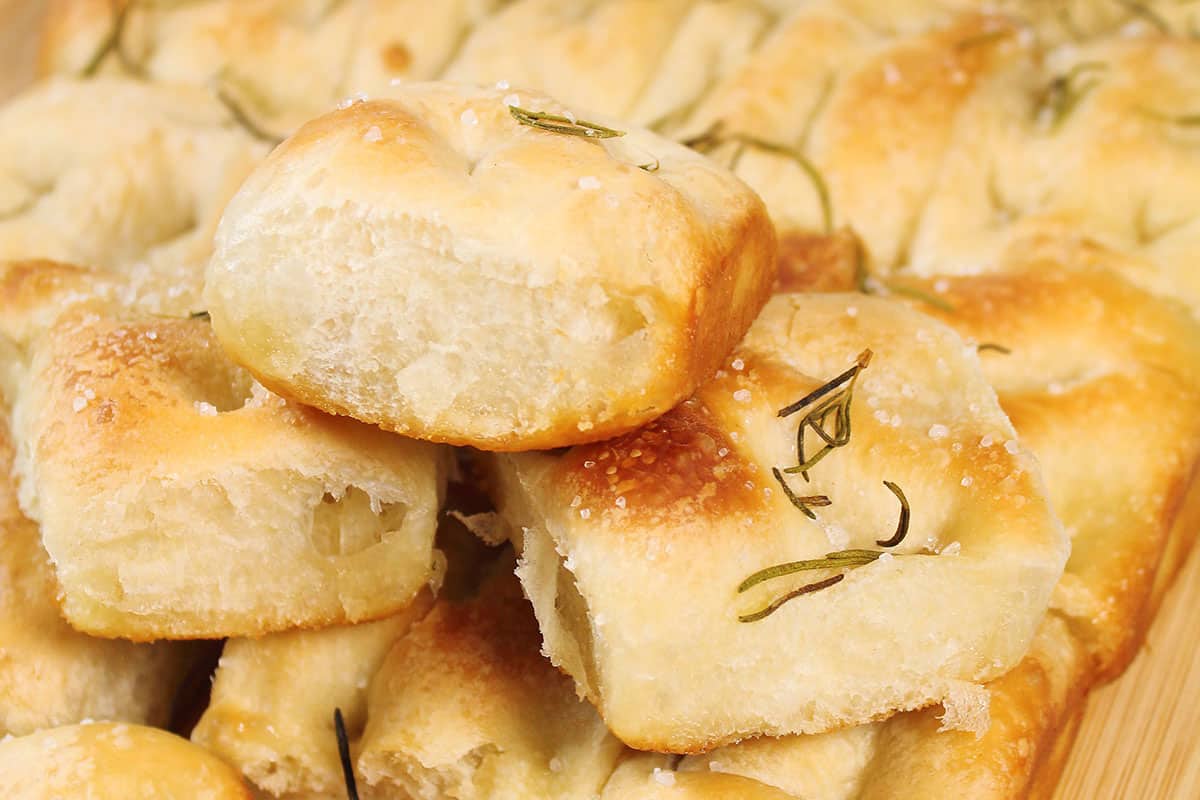 Easy Focaccia Bread From Frozen Rolls