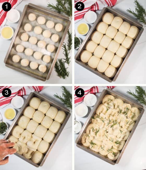 Easy Focaccia Bread From Frozen Rolls